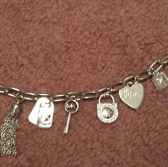 Michael Kors | Jewelry | Michael Kors Silver Tone Charm Bracelet | Poshmark